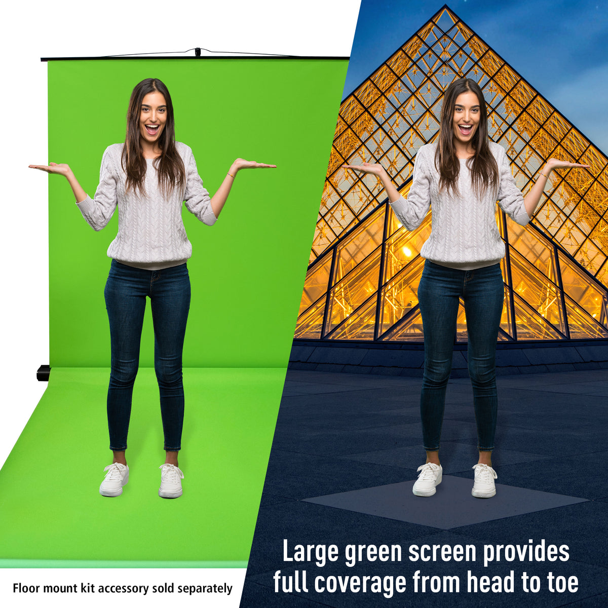 Creator 95-inch Collapsible Retractable Green Screen | Valera - Valera ...