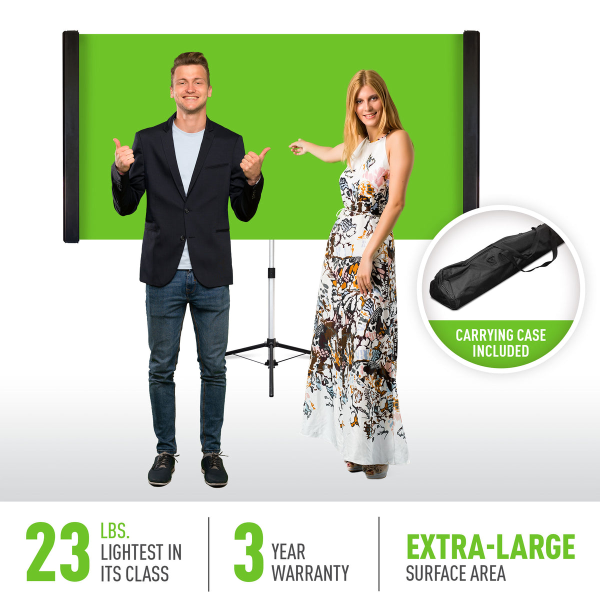 Performer 85 inch Ultra Portable, Expandable Green Screen | Valera ...